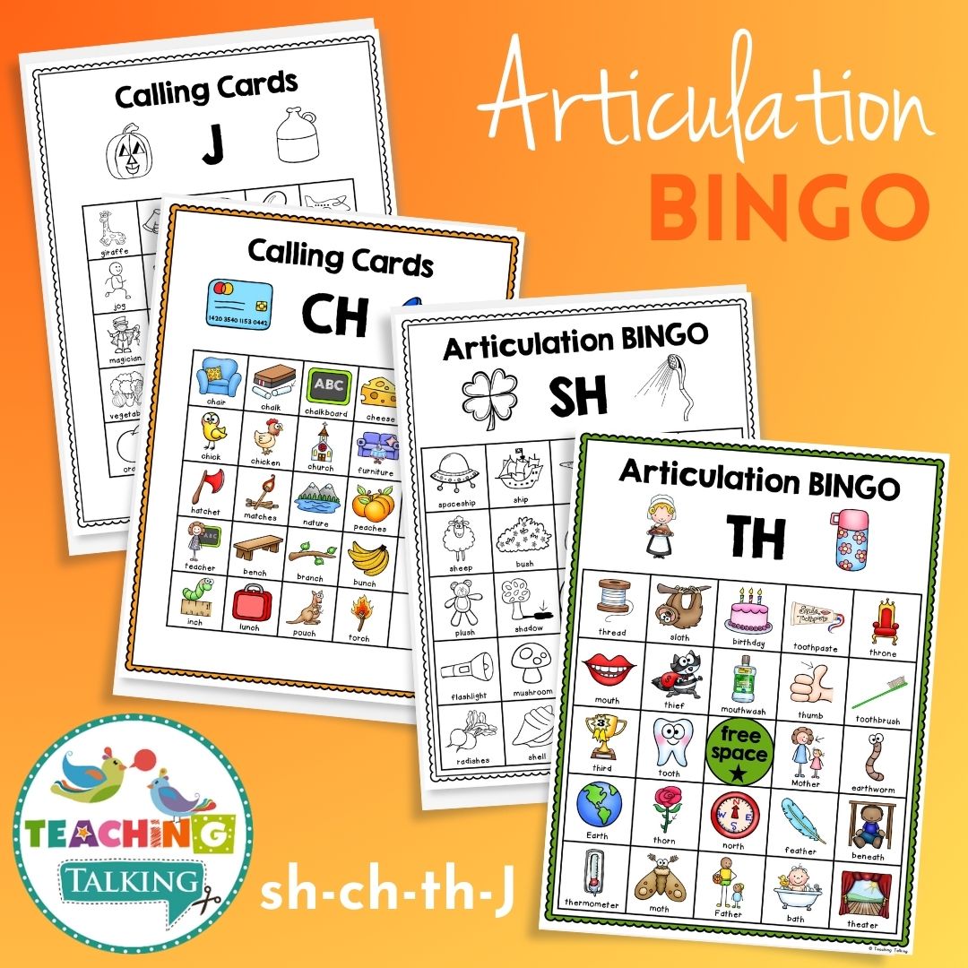 Articulation BINGO for Speech Therapy Value Bundle - Teaching Talking
