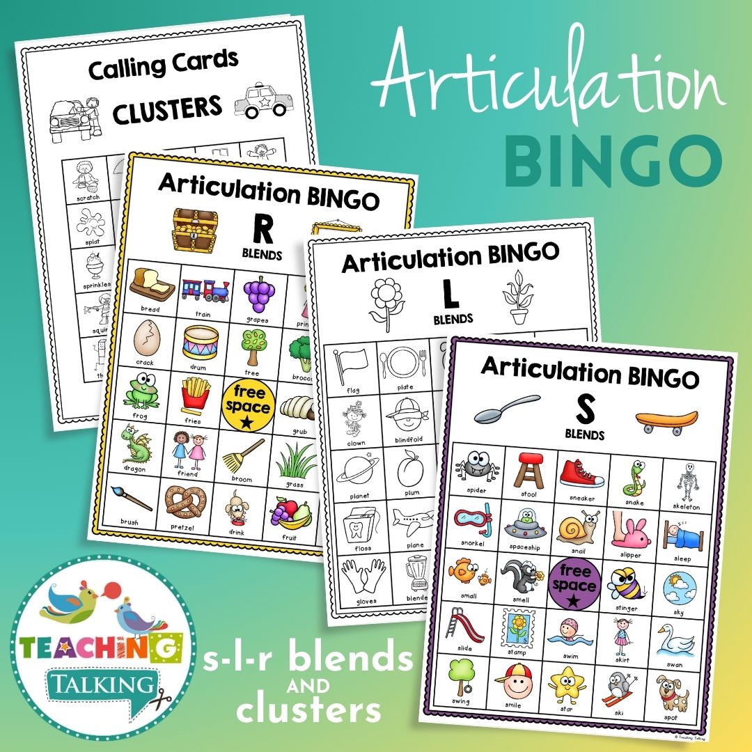 Articulation BINGO for Speech Therapy Value Bundle - Teaching Talking