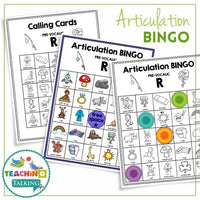 Articulation BINGO for S, Z, L, R - Teaching Talking