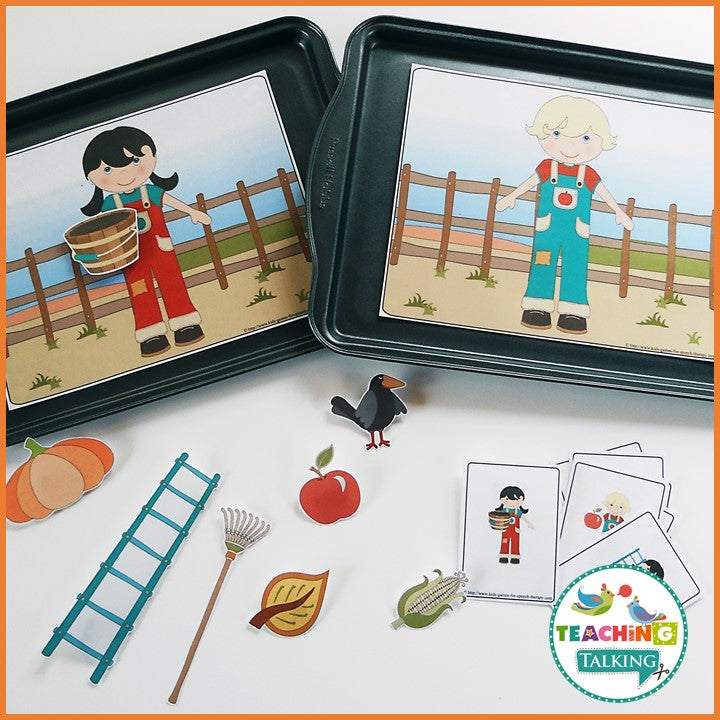 Fall Preschool Language Activities for Speech Therapy - Teaching Talking