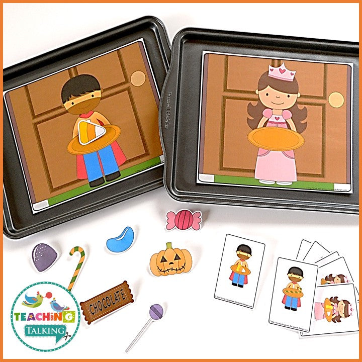 Halloween Preschool Language Activities for Speech Therapy - Teaching ...