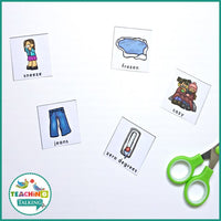 Winter Articulation Activities for Notebooks - Teaching Talking