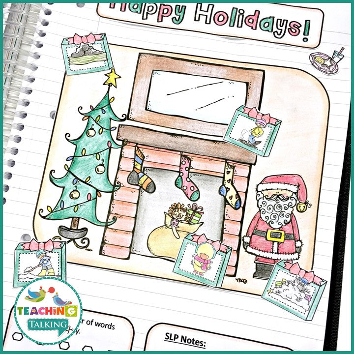 Winter Articulation Activities for Notebooks - Teaching Talking