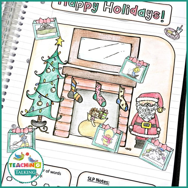 Winter Articulation Activities for Notebooks - Teaching Talking