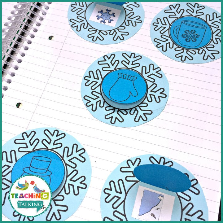 Winter Articulation Activities for Notebooks - Teaching Talking