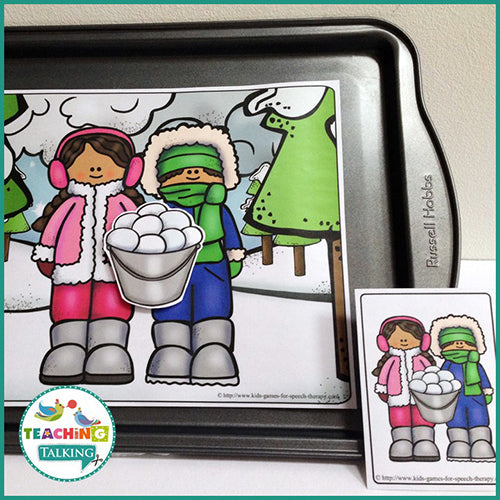 Winter Preschool Language Activities for Speech Therapy - Teaching Talking