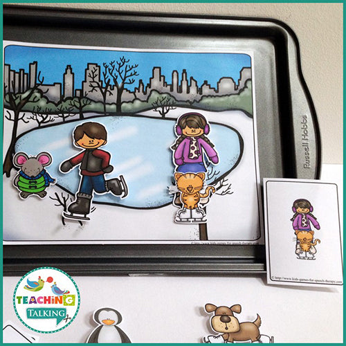 Winter Preschool Language Activities for Speech Therapy - Teaching Talking