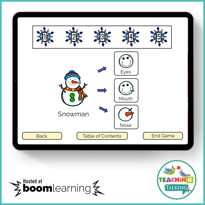 Apraxia of Speech Activities Snowman Pack and BOOM! Cards - Teaching ...