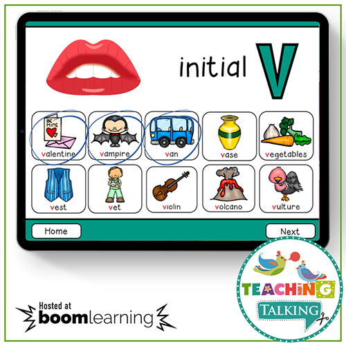 BOOM Cards - Articulation Activities for /V/ - Teaching Talking
