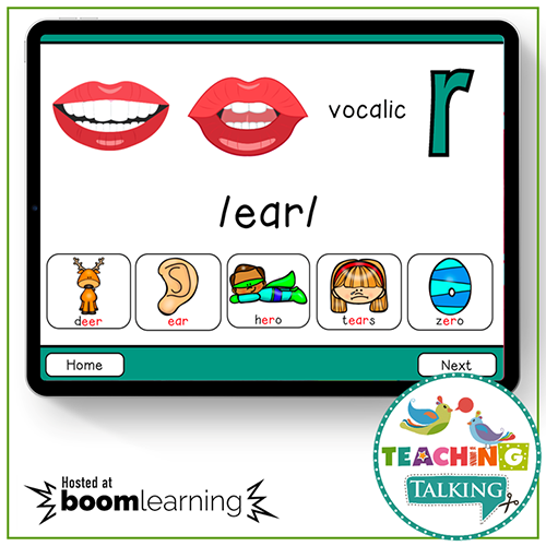 BOOM Cards - Articulation Activities for Vocalic /R/ - Teaching Talking