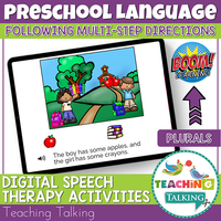 BOOM Cards - Following Multi-Step Directions with Plurals - Teaching ...