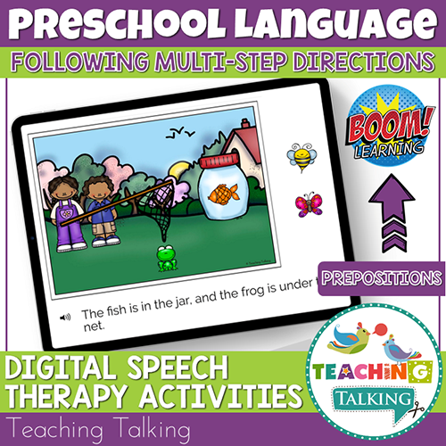 Preschool Language Activities BOOM! Cards Tagged "Prepositions ...