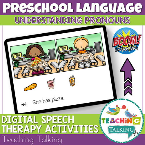 Preschool Language Activities BOOM! Cards Tagged "Pronouns" - Teaching ...