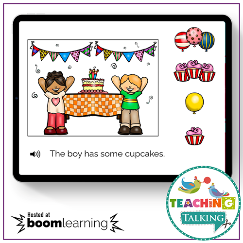 BOOM Cards - Understanding Regular Plurals - Teaching Talking