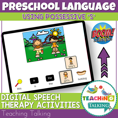Preschool Language Activities for Speech Therapy Tagged "Possessive 's ...