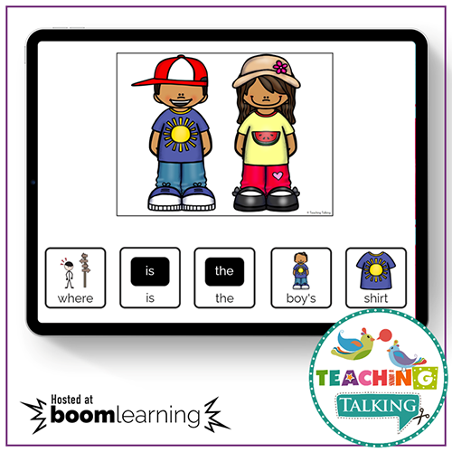 BOOM Cards - Using Possessive 's' - Teaching Talking
