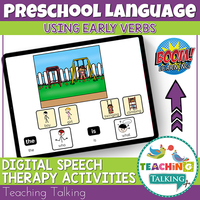 BOOM Cards - Using Verbs - Teaching Talking