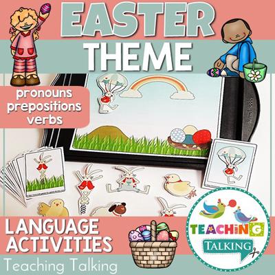 Easter Preschool Language Activities for Speech Therapy - Teaching Talking