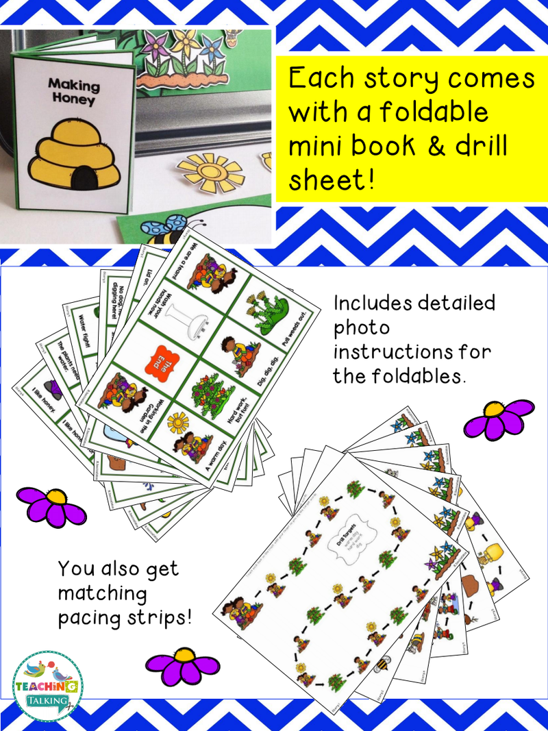Apraxia of Speech Activities Garden Pack and BOOM! Cards - Teaching Talking