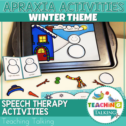 Apraxia of Speech Activities Snowman Pack and BOOM! Cards - Teaching ...