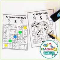 Articulation BINGO for S, Z, L, R - Teaching Talking