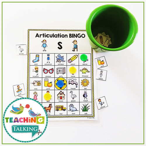 Articulation BINGO for S, Z, L, R - Teaching Talking