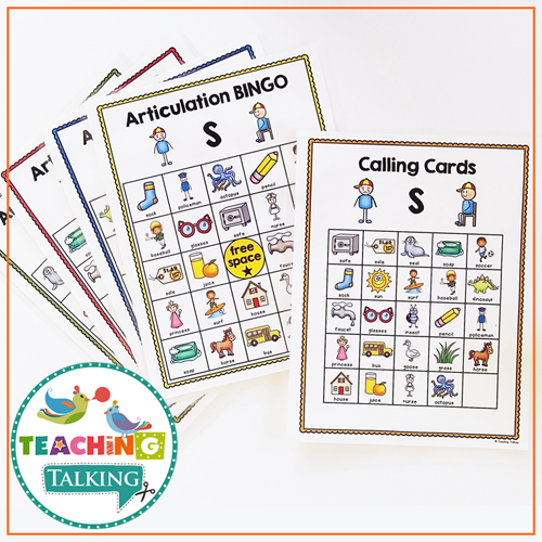 Articulation BINGO for Speech Therapy Value Bundle - Teaching Talking