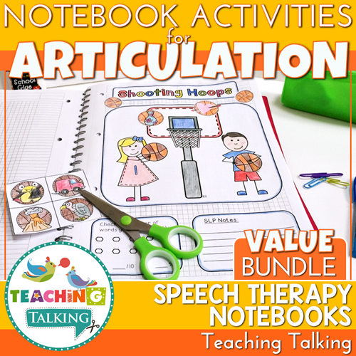 Articulation Notebooks for Speech Therapy Value Bundle - Teaching Talking