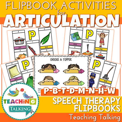 Articulation "Take Home" Flip Books - Early Sounds - Teaching Talking