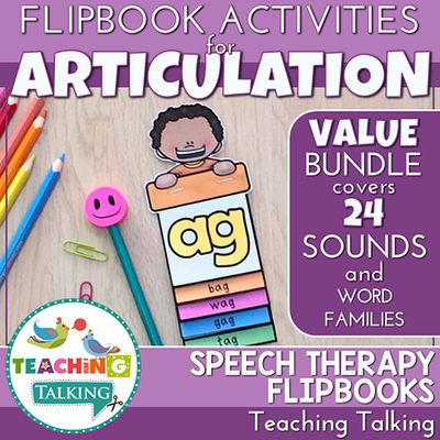 Articulation "Take Home" Flip Books Value Bundle - Teaching Talking
