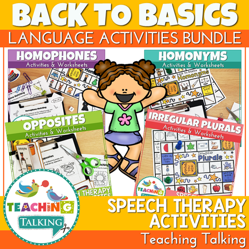 Back to Basics Language Worksheets, Game and Cards Value Bundle ...