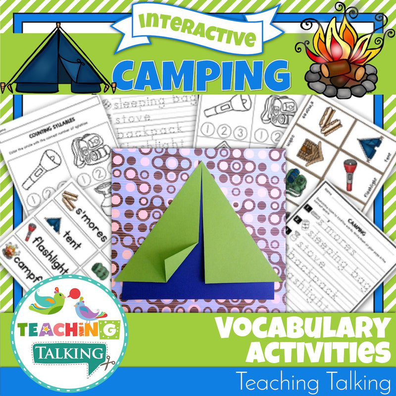 Camping Vocabulary Activities - Teaching Talking