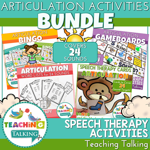 Everyday Articulation Activities for Speech Therapy - Teaching Talking