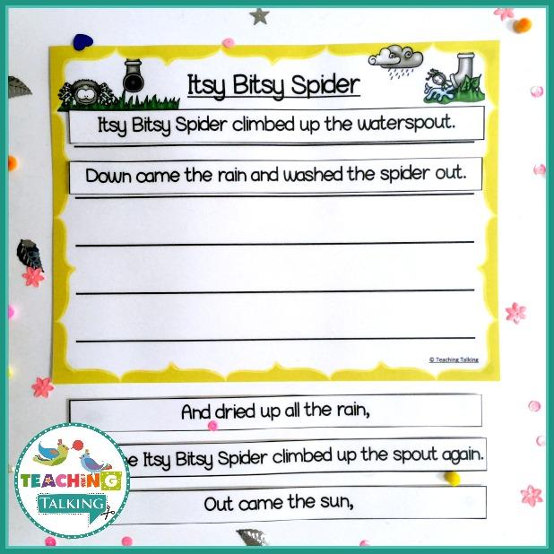Nursery Rhyme Activities for Itsy Bitsy Spider - Teaching Talking