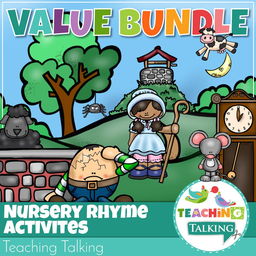 Nursery Rhymes Activities Bundle for Speech Therapy - Teaching Talking