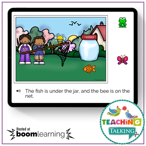 Prepositions Speech Therapy Activities for Preschool - Teaching Talking
