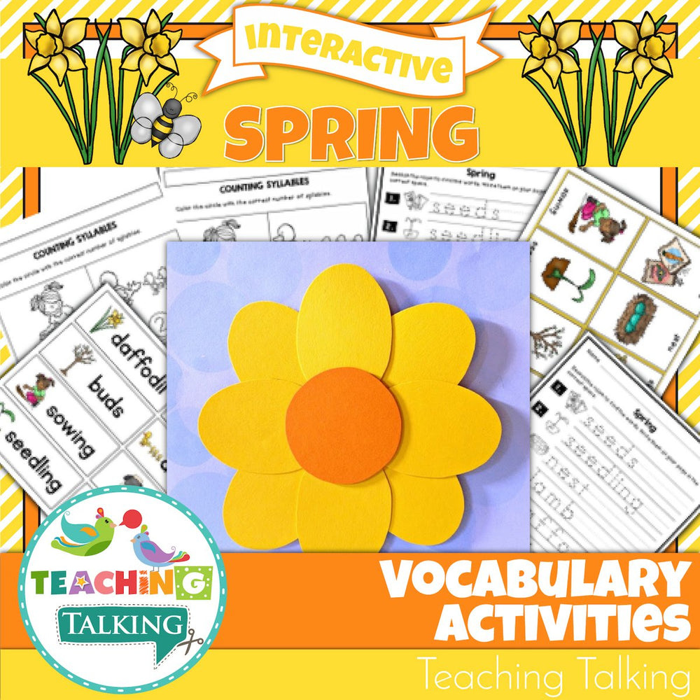 Preschool Vocabulary Activities Value Bundle - Teaching Talking