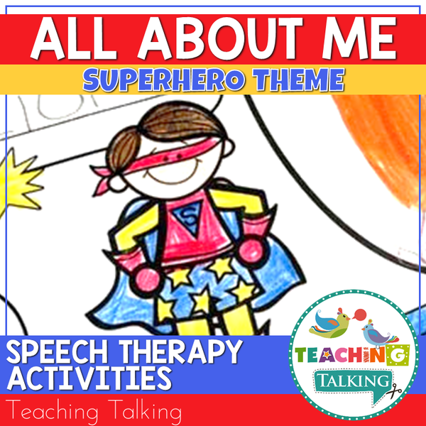 Superhero All About Me Worksheets and Coloring Pages - Teaching Talking