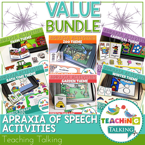 Value Bundle of Speech Therapy Activities for Apraxia of Speech includ ...