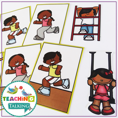 Verbs Speech Therapy Activities for Preschool - Teaching Talking