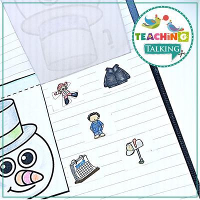 Winter Articulation Activities for Notebooks - Teaching Talking