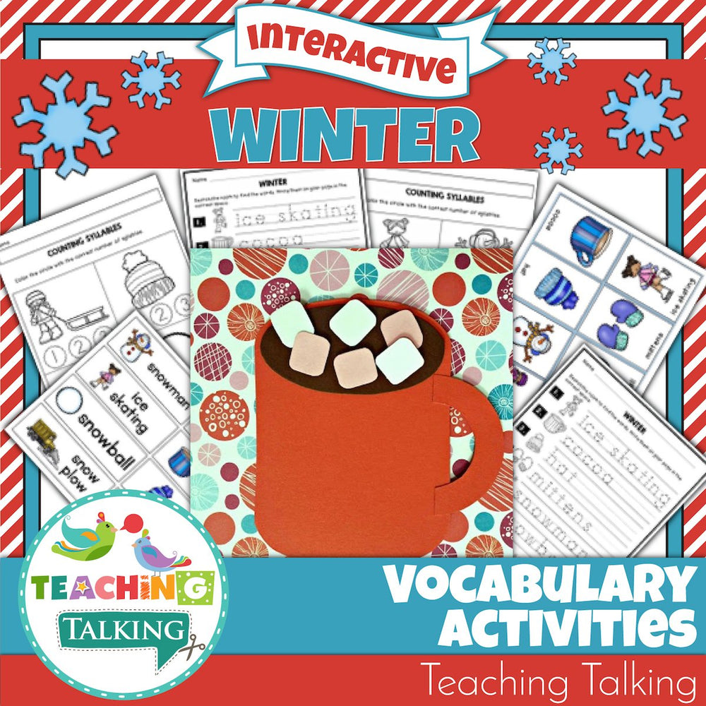 Winter Speech Therapy Activities Value Bundle - Teaching Talking