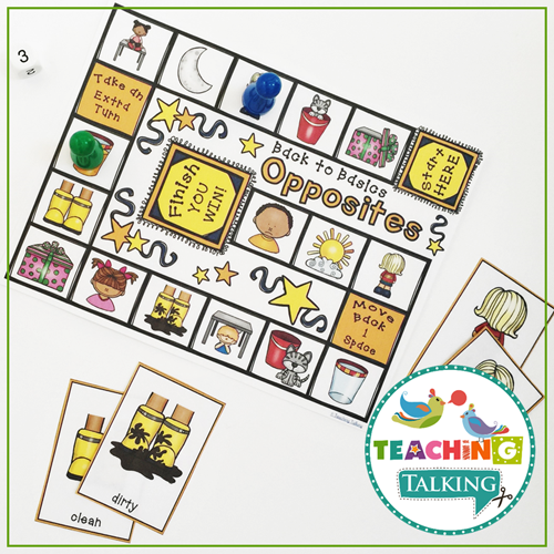 Worksheets, Game and Cards for Antonyms - Teaching Talking