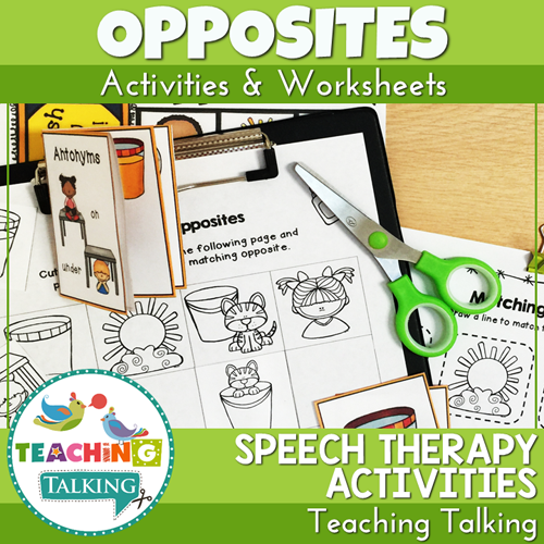 Worksheets, Game and Cards for Antonyms - Teaching Talking
