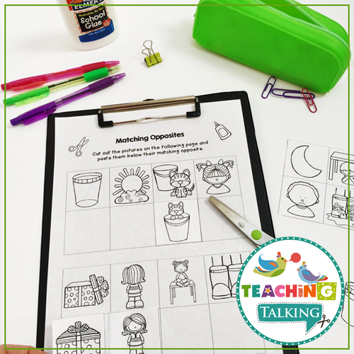 Worksheets, Game and Cards for Antonyms - Teaching Talking