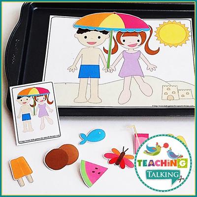 Summer Preschool Language Activities for Speech Therapy - Teaching Talking