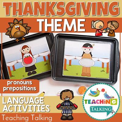 Thanksgiving Preschool Language Activities for Speech Therapy ...