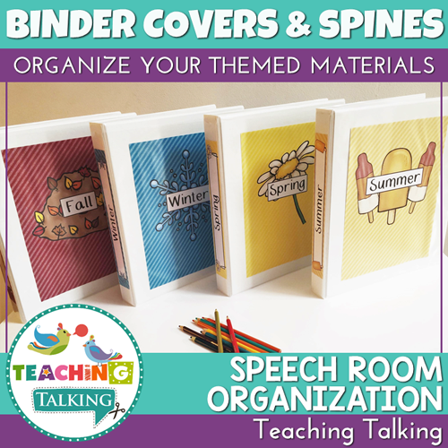 Themed Binder Spines and Covers - Teaching Talking