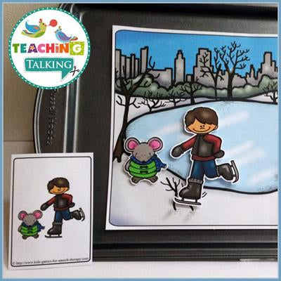 Winter Preschool Language Activities for Speech Therapy - Teaching Talking